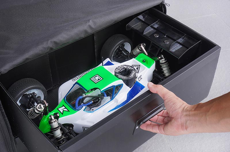 Koswork 1/8 Dual Drawer PP Frame Buggy/Onroad Car Bag (1/8, 2 Large ...