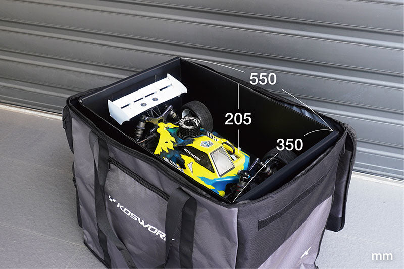 Koswork 1/8 One Large & Two Mid Drawer Side Buggy/Onroad Car Carrying ...