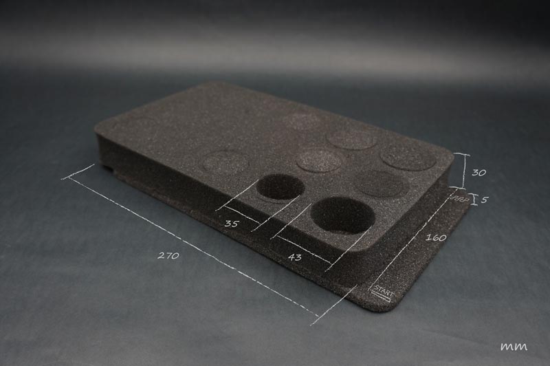 Koswork 270x160x35mm Shock & Differential Oil Foam Stand Set (15 Compa ...